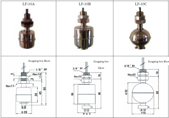 Kaidi Kd Lf- Float Level Switch Sus304/sus316/pp/pe/ptfe | Kaidi