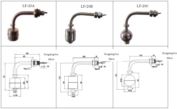 Kaidi Kd Lf- Float Level Switch Sus304/sus316/pp/pe/ptfe | Kaidi